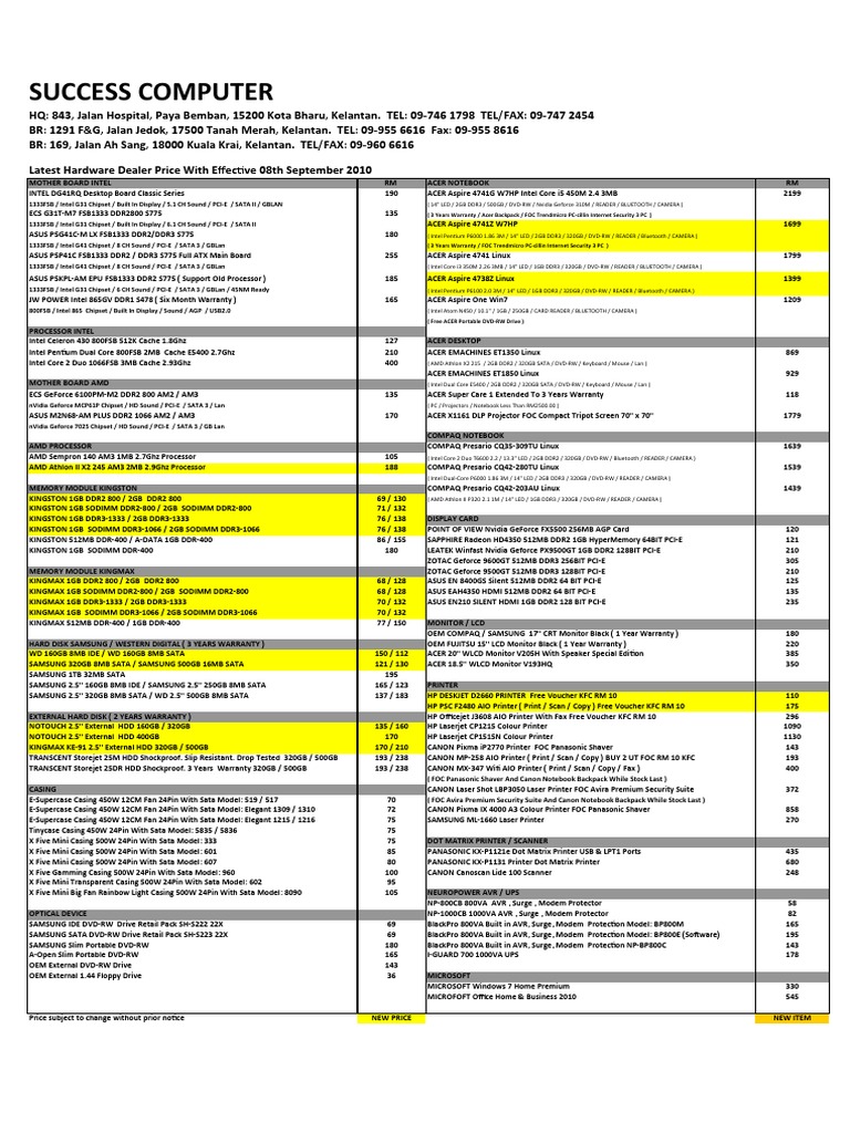 Dealer SCMS | PDF | Laptop | Advanced Micro Devices