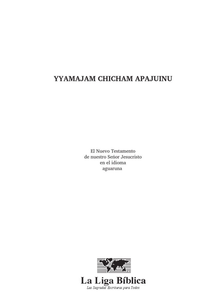 Aguaruna Bible - New Testament | PDF
