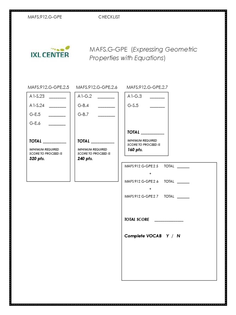 MAFS 912 G-GPE Checklist & Scoring Guide | PDF | Finance & Money ...