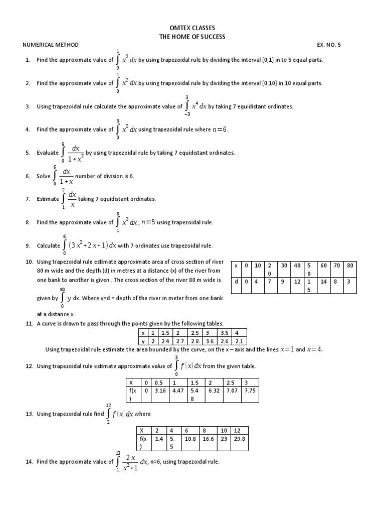 Numerical Method Ex No 5 | PDF | Computational Science | Mathematics Of Computing