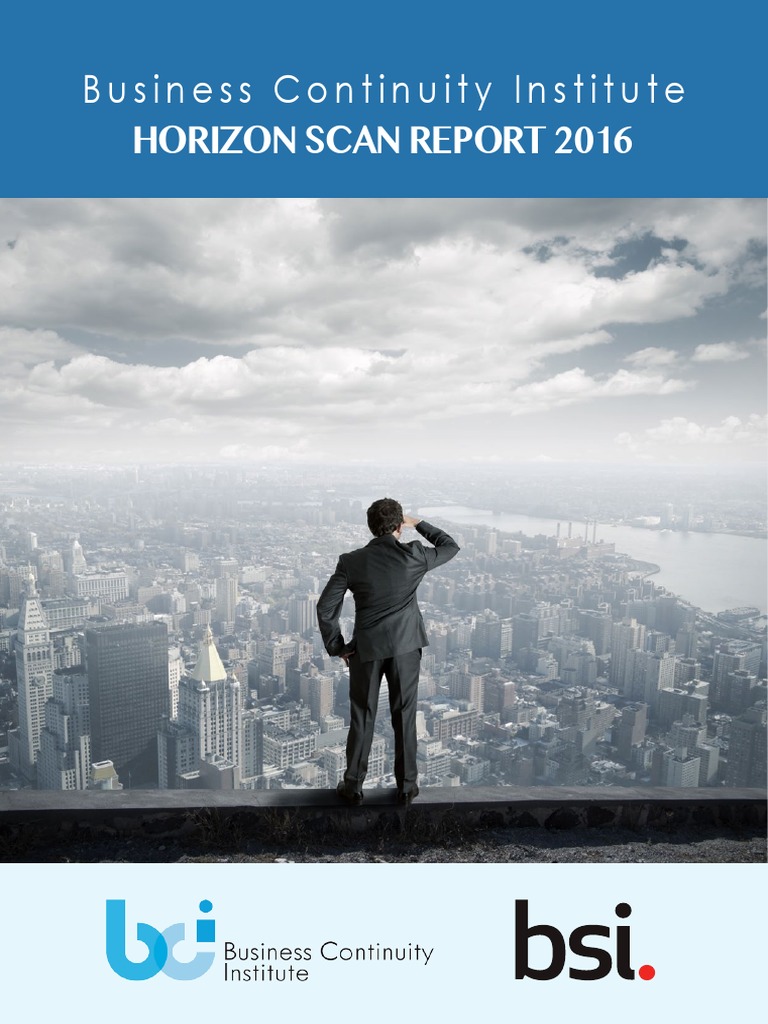 BSI BCI Horizon Scan Report 2016 PDF | PDF | Business Continuity ...