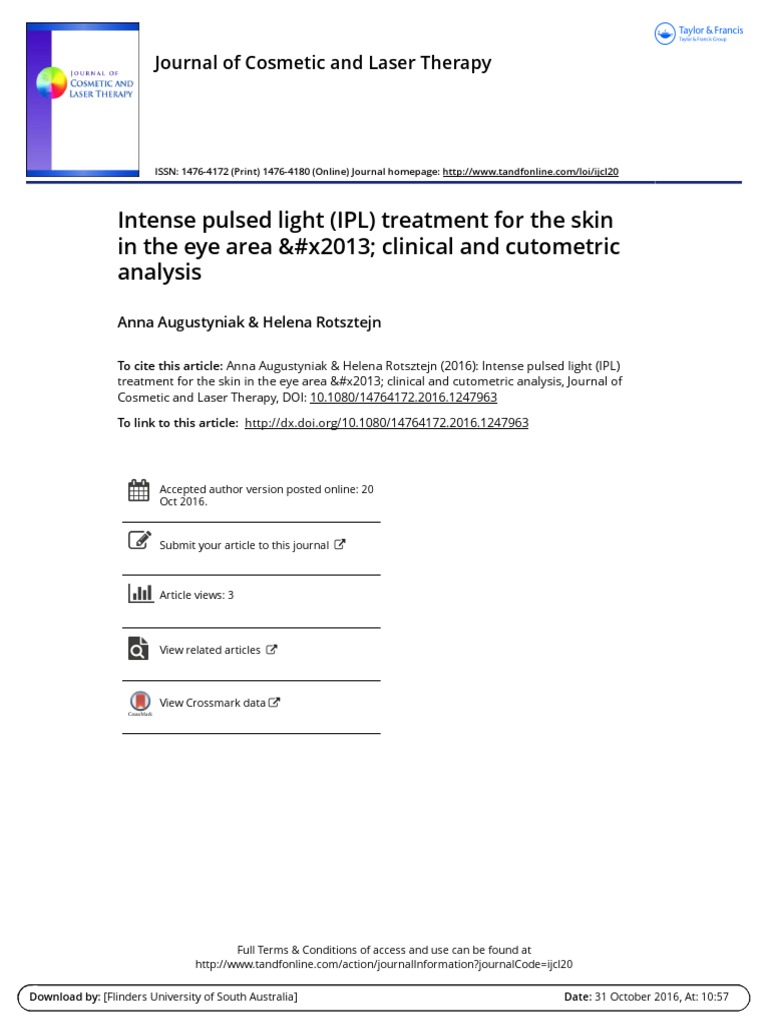Intense Pulsed Light (IPL) Treatment For The Skin | PDF | Nature
