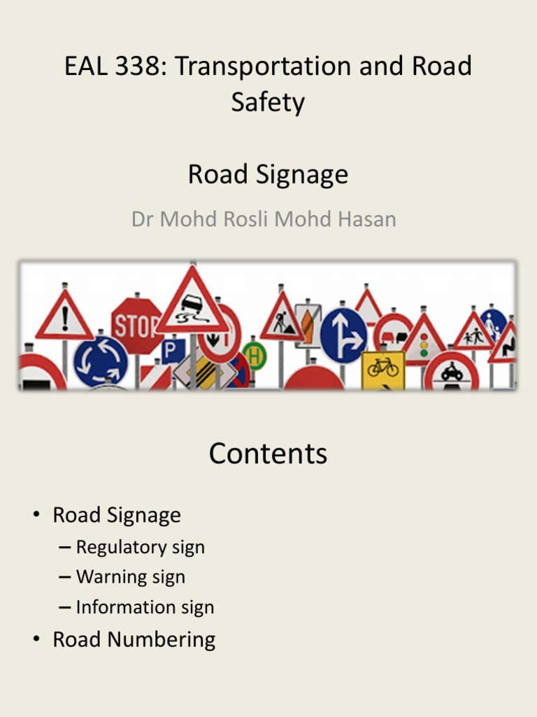 Road Sign - EAL 338-New | PDF | Road Infrastructure | Road Transport