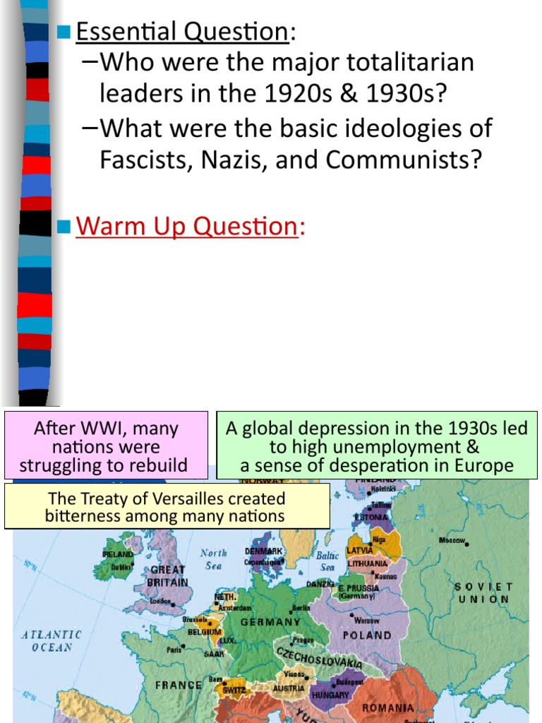 rise of totalitarian dictators | Nazi Germany | Fascism