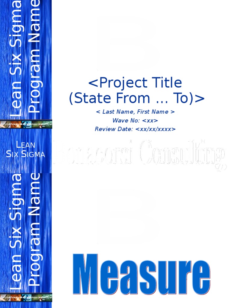 Lean Six Sigma Measure Phase Tollgate Template | PDF | Standard ...