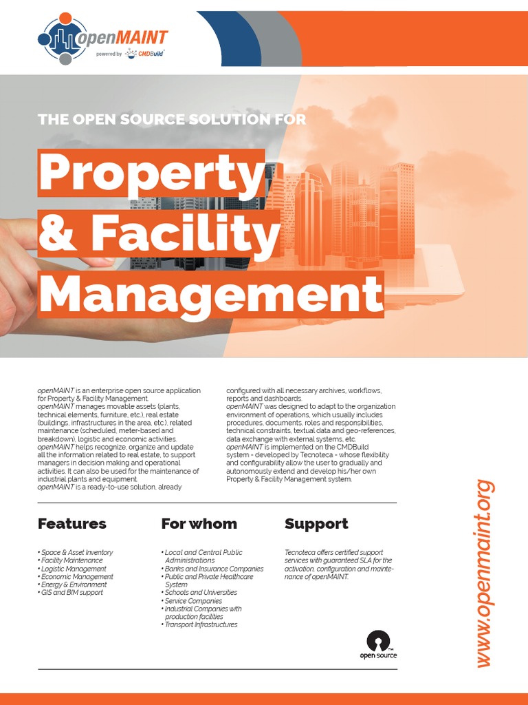 OpenMAINT Brochure en | PDF | Building Information Modeling | Information Technology Management
