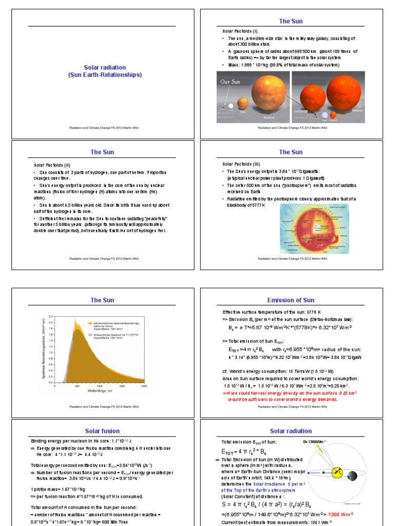 The Sun: Solar Factoids (I) | PDF | Sun | Stars