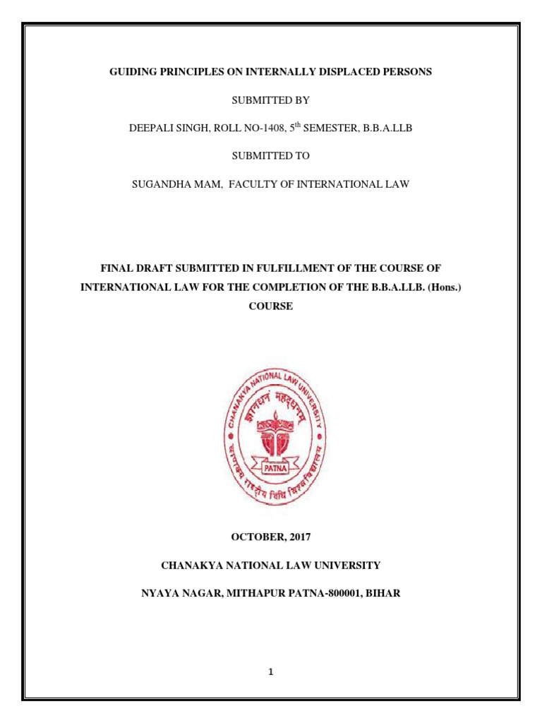 Pil Project | PDF | Internally Displaced Person | Human Rights