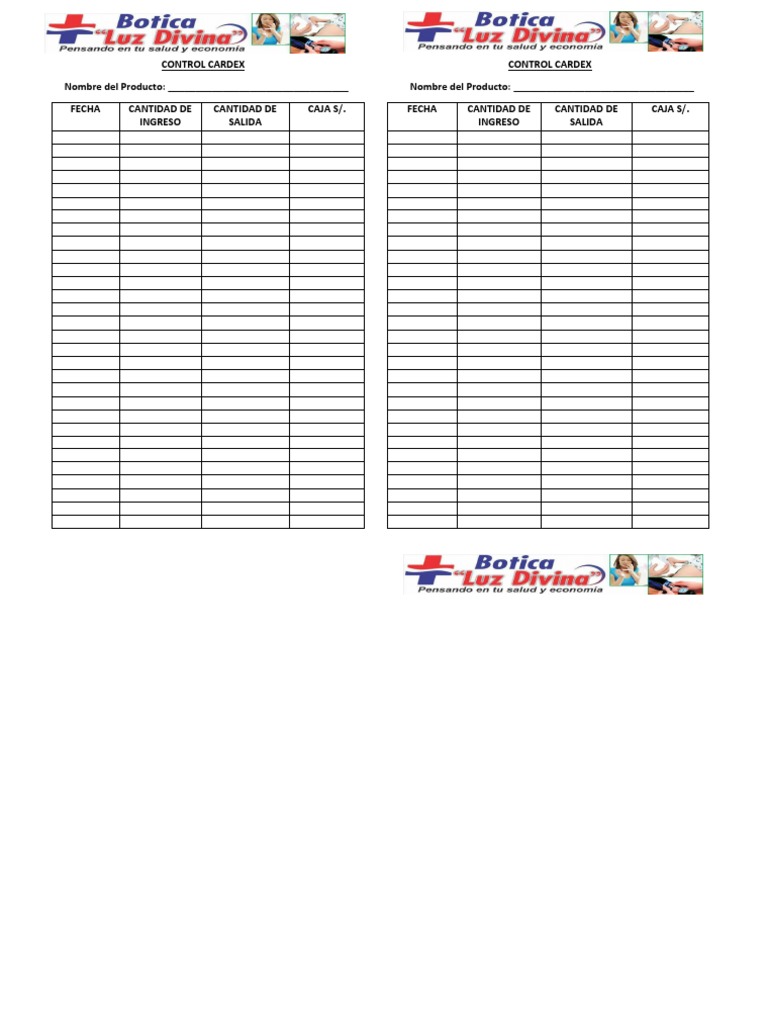 Control Cardex | PDF
