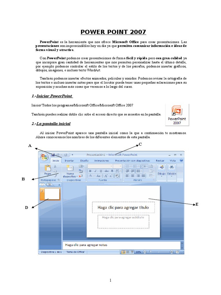 Power Point 2007 | PDF | Microsoft PowerPoint | Software
