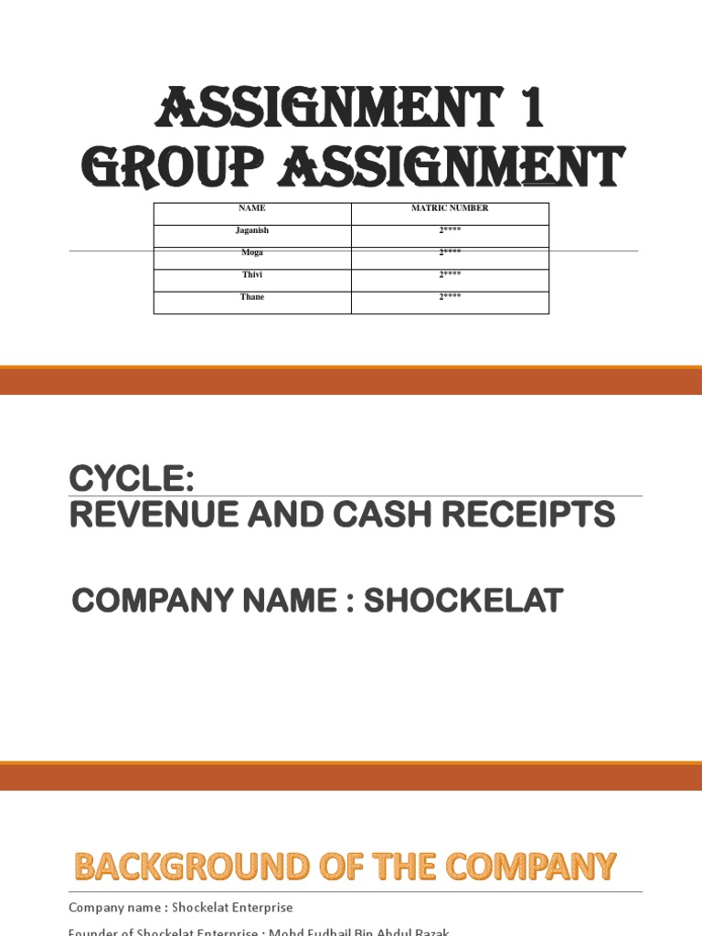 Assignment 1 Group Assignment: Name Matric Number Jaganish 2 Moga 2 ...