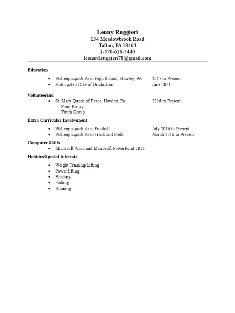 Sample Resume 2 | PDF