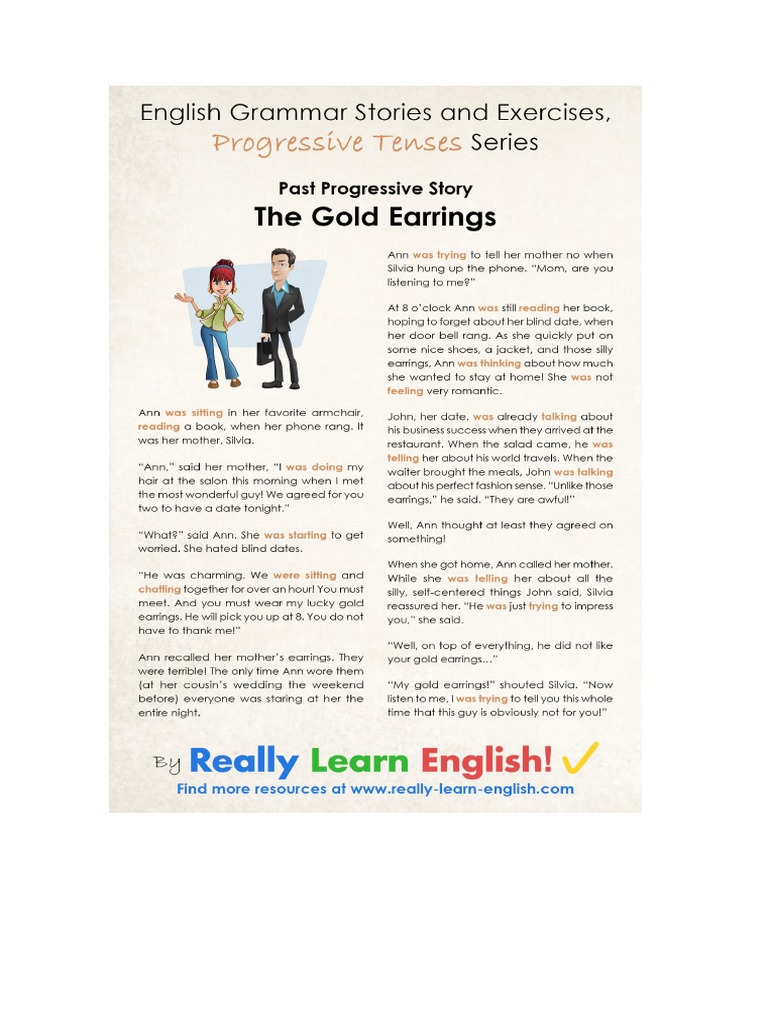 Past Continuous Story | PDF
