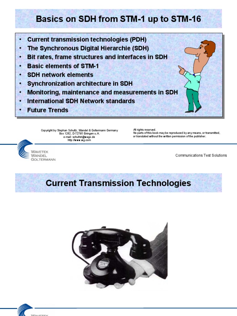 Basics On SDH From STM-1 Up To STM-16: Communications Test Solutions ...