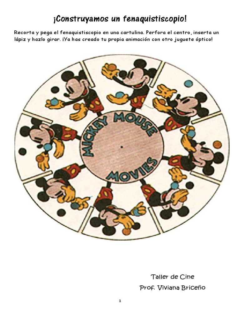 Construyamos Un Fenaquistiscopio | PDF