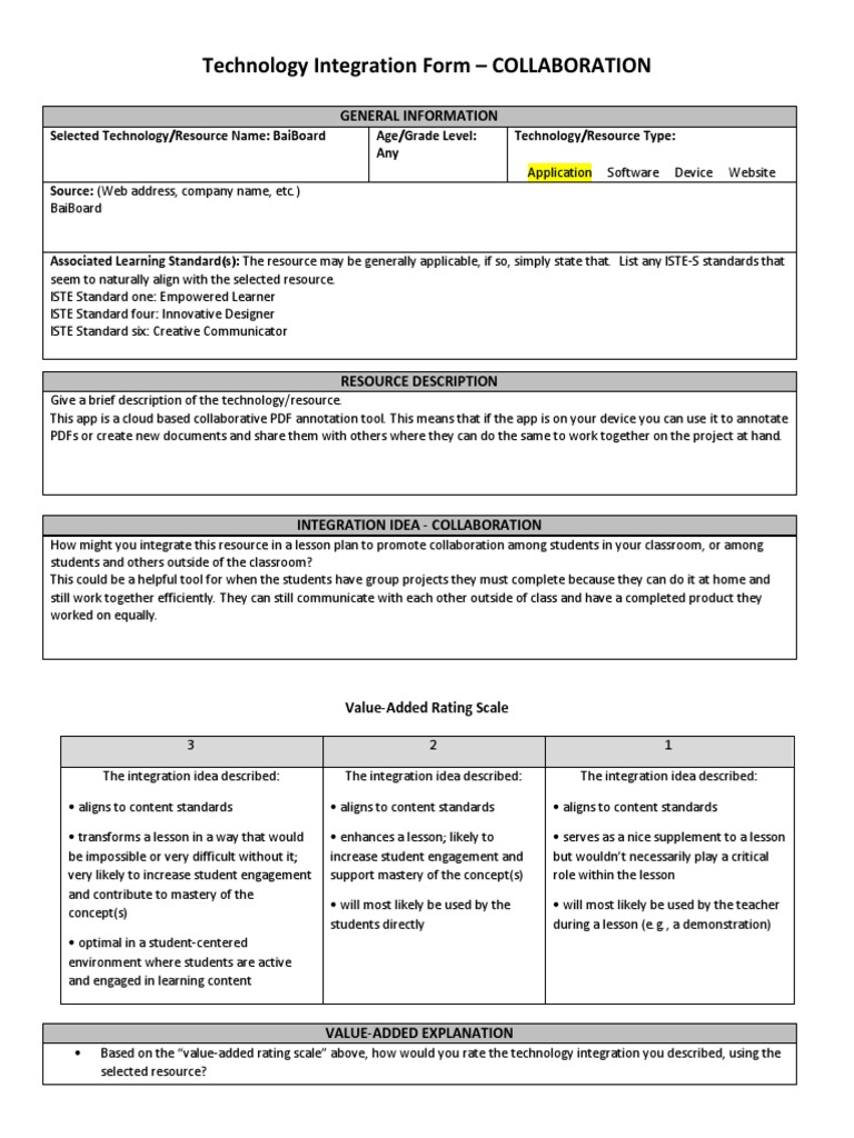 BaiBoard Technology Integration Guide | PDF | Teaching | Pedagogy