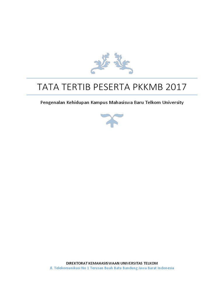 Tata Tertib Peserta PKKMB 2017 | PDF