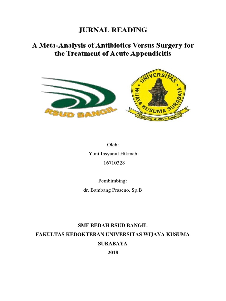 Jurnal Reading A Meta-Analysis of Antibiotics Versus Surgery For The ...