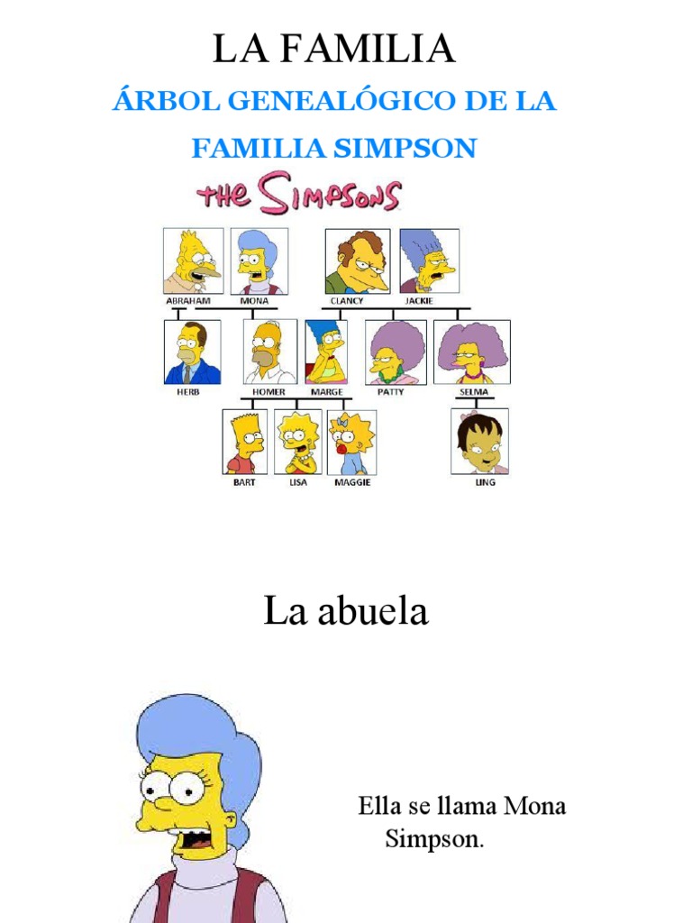 Árbol Genealógico de los Simpson | PDF | Lisa Simpson | Bart Simpson