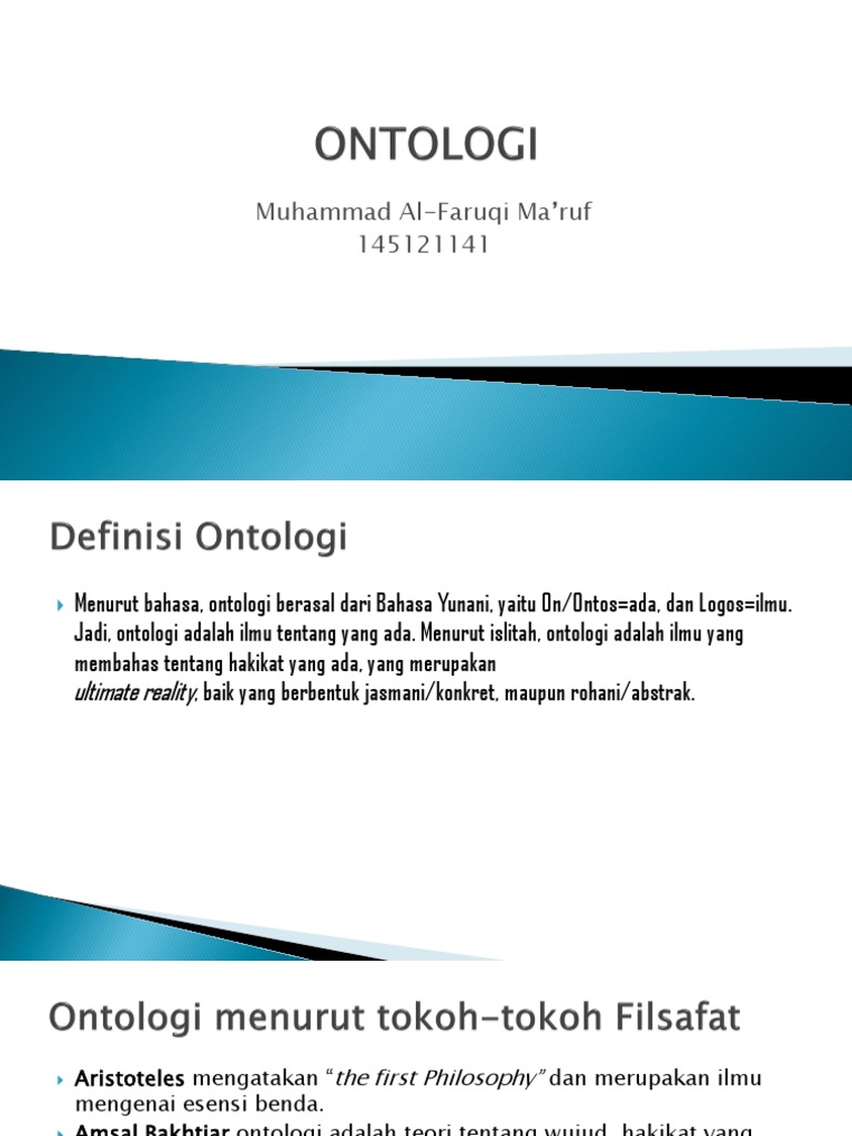 Filsafat Ontologi | PDF