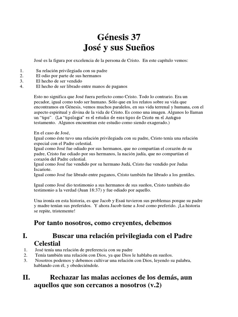 Génesis 37 | PDF | Jacob | Cristo (título)