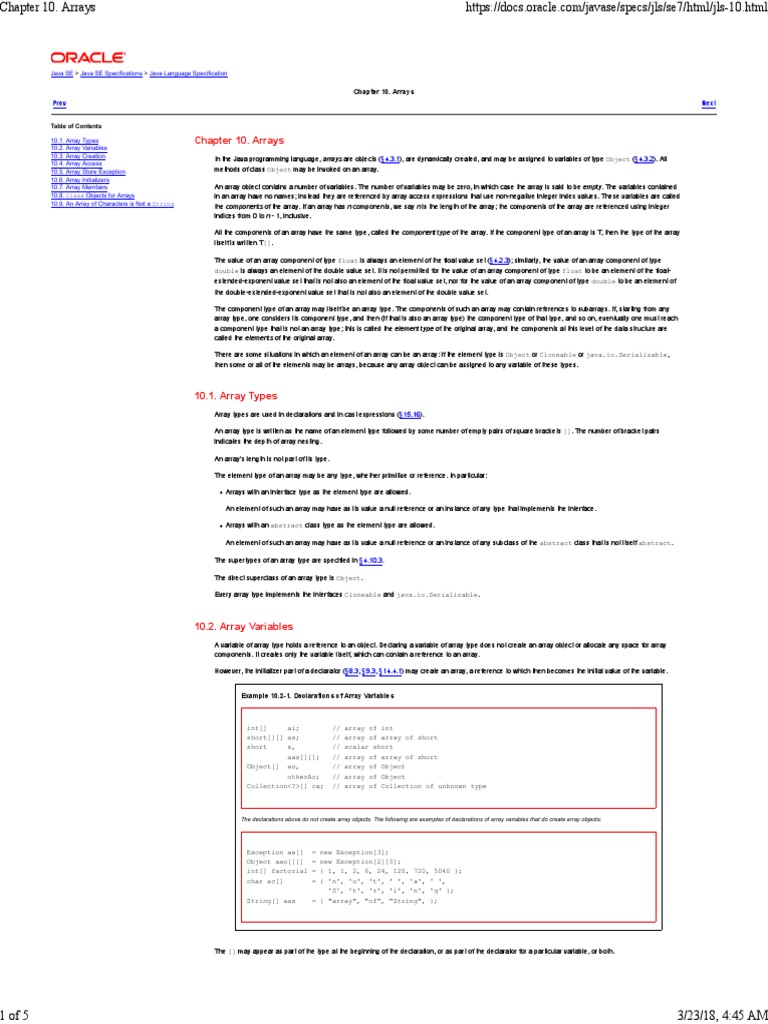 Arrays Java Compilation All@ | PDF | Array Data Type | Data Type