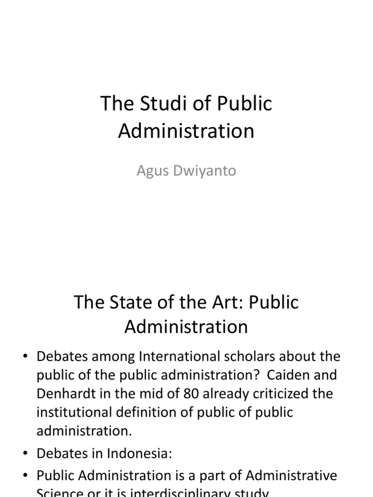 Study of Public Administation | PDF | Public Administration | Public Sphere