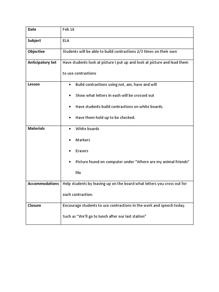 ELA and Math Lesson Plans Overview | PDF | Books | Homework