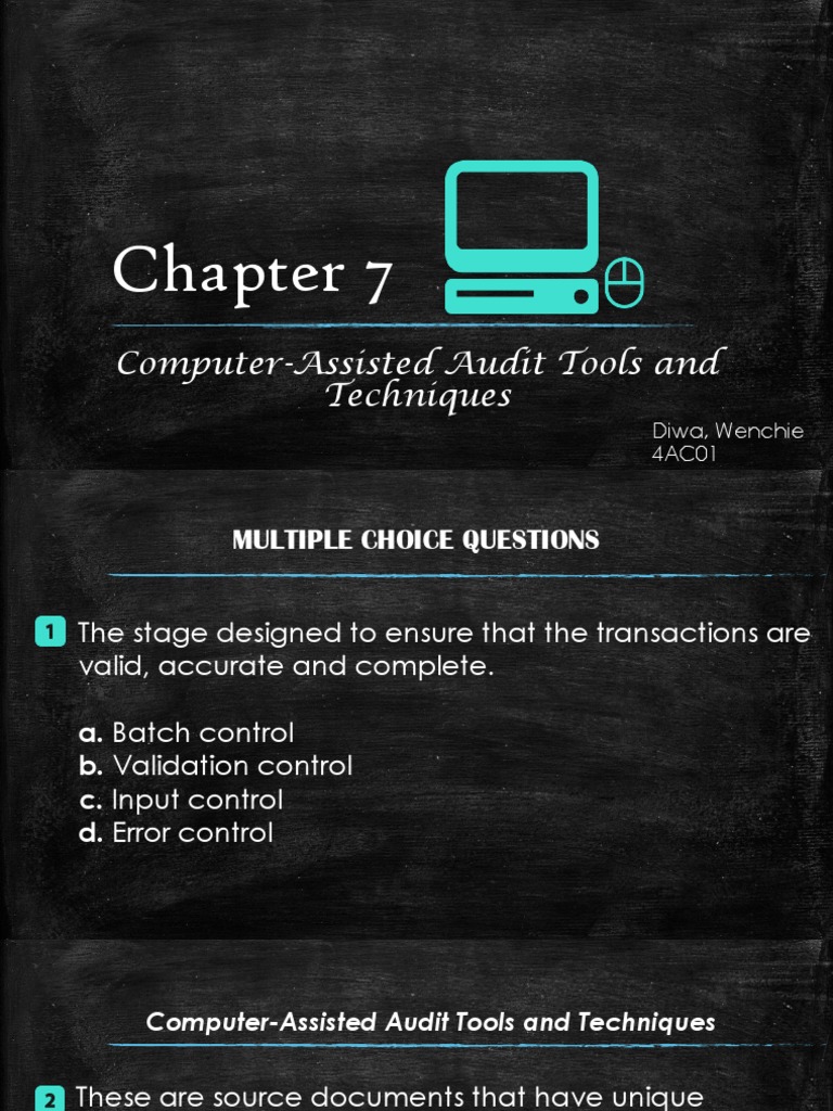 Chap7 Questions | PDF | Audit | C (Programming Language)