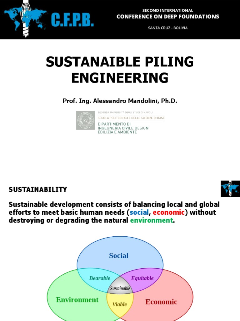 Sustainable Piling Engineering Principles | PDF | Deep Foundation | Sand