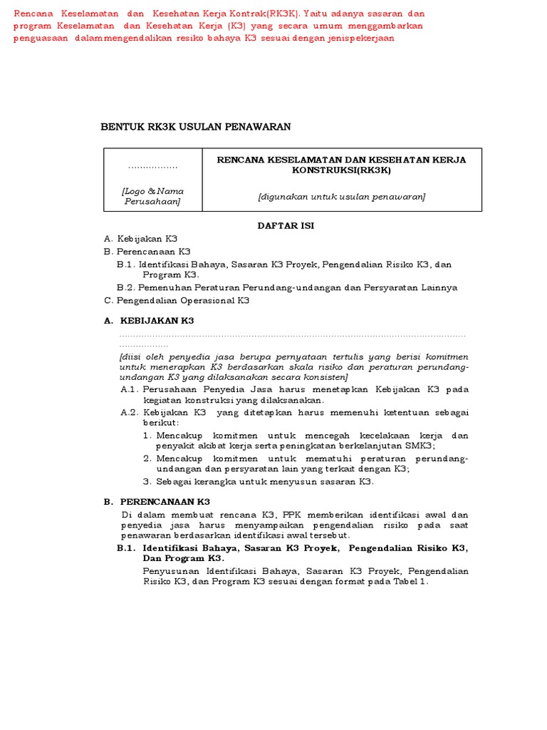 Bentuk RK3K | PDF