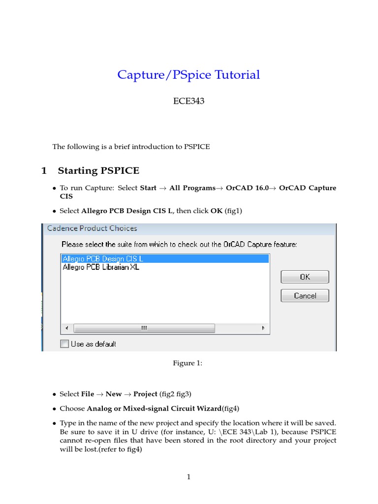 P Spice Tutorial | PDF | Electronic Design | Computer Engineering