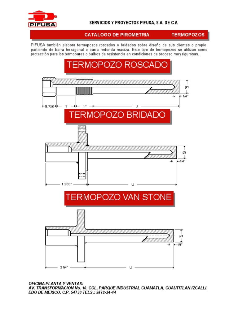 Termopozos Dimensiones | PDF