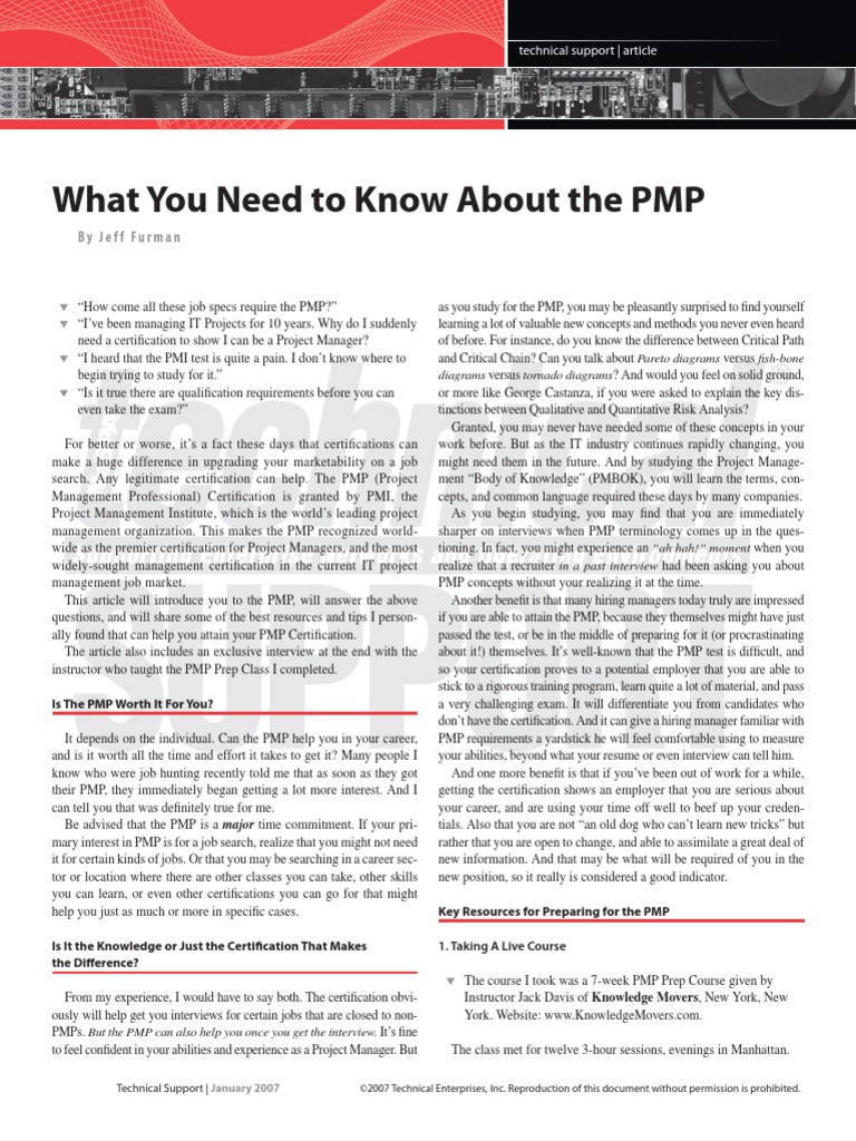 PMP Tips and Resources | PDF | Project Management Professional | Test ...