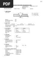 WPS Format For AWS D1.1 - PQR - SMAW | PDF | Welding | Construction