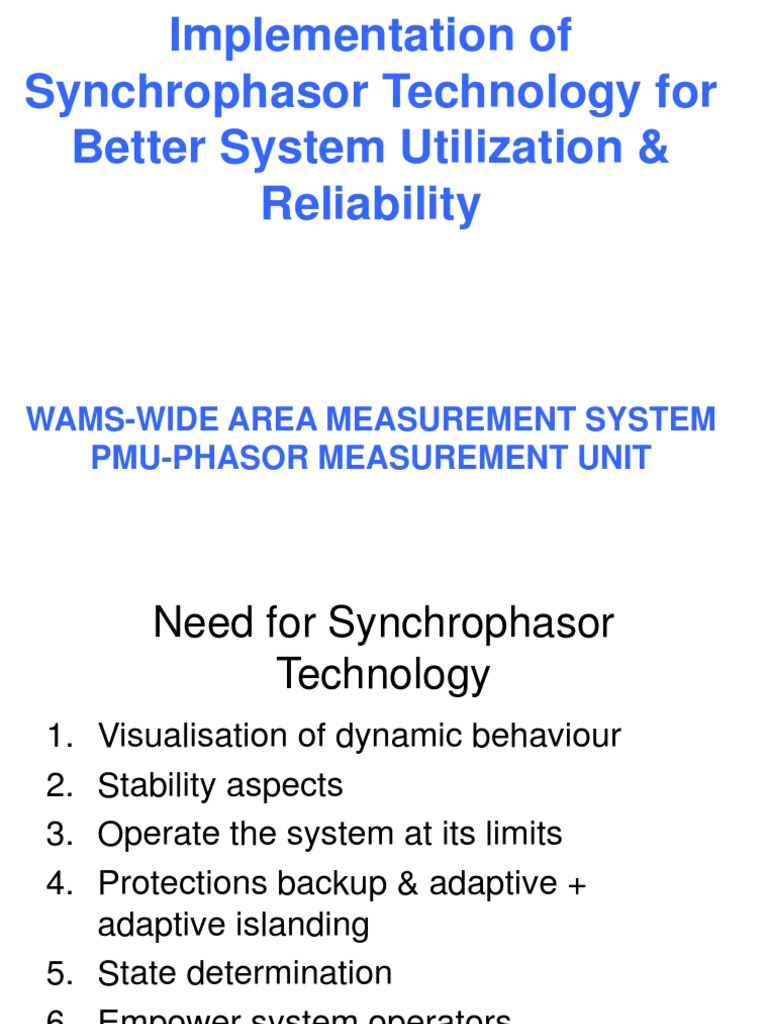 FOLD presentation-WAMS | PDF | Electrical Engineering | Electronics