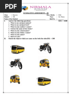 LKG Evs Annual Question Paper | PDF
