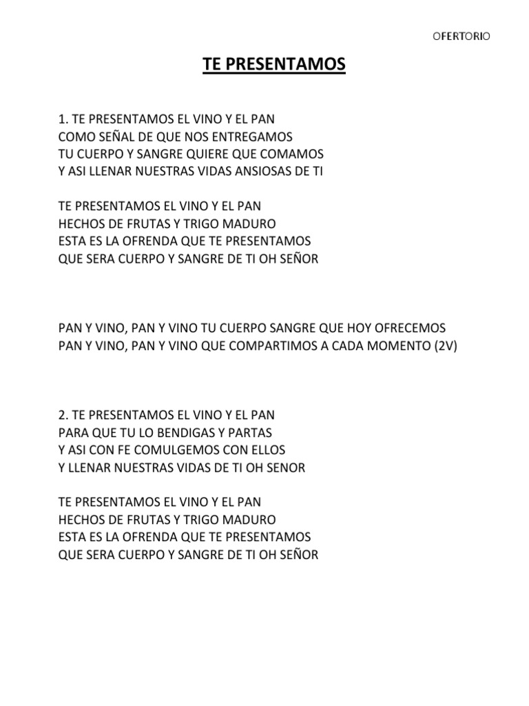 Te Presentamos | PDF