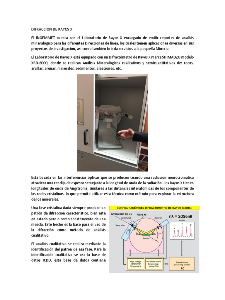 Difraccion de Rayos X | PDF | Cristalografía de rayos X | Rayo X