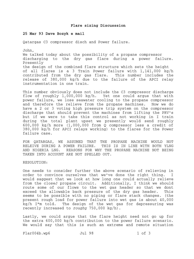 FLAR004B-Flare Sizing Discusssion | Download Free PDF | Propane | Gases