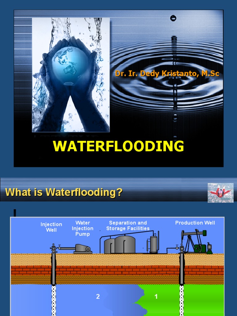 3- Waterflooding.ppt | Casing (Borehole) | Petroleum Reservoir