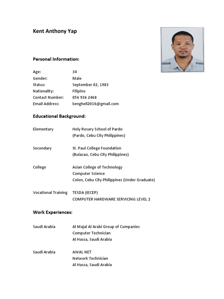 Kent CV | PDF