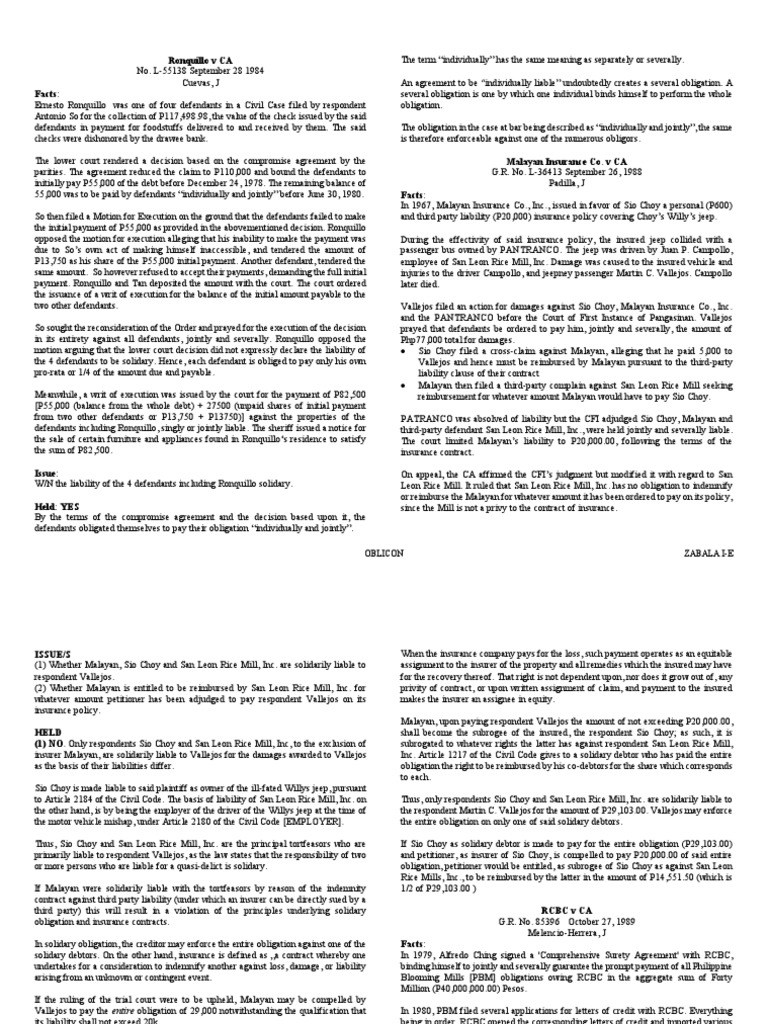 Joint and Several Liability Explained | PDF | Guarantee | Promissory Note