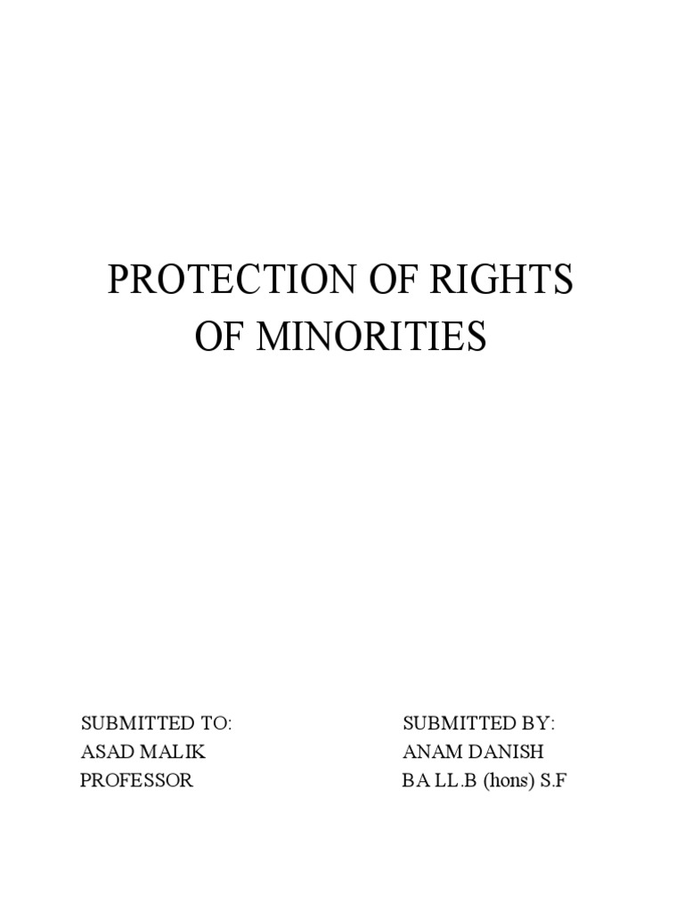 Minority Rights in the Indian Constitution | PDF | Minority Group | Hindu