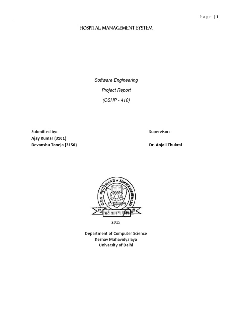 Hospital Management | PDF | Patient | Input/Output