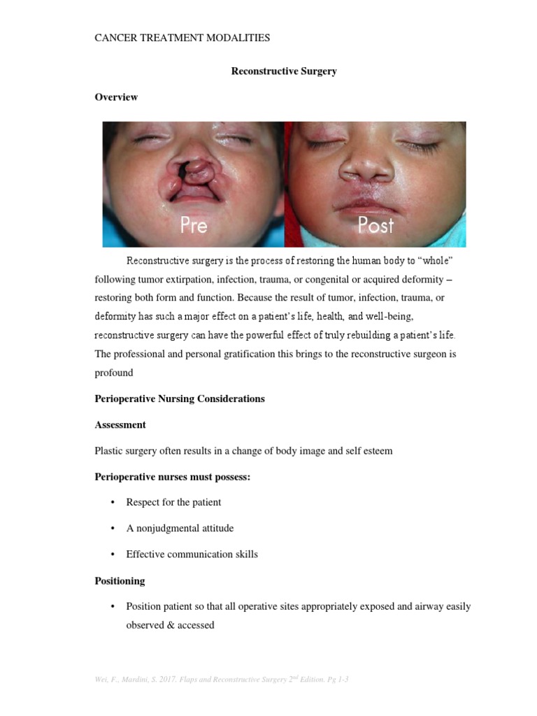 Reconstructive Surgery: Wei, F., Mardini, S. 2017. Flaps and ...