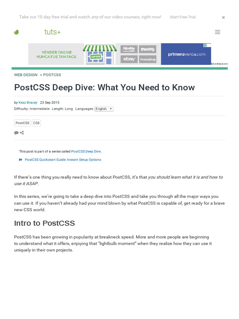 01 - PostCSS - What You Need To Know | PDF | Program Optimization ...