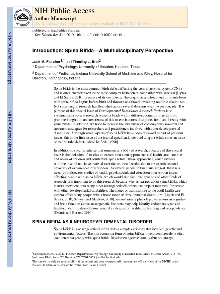 Spina B | PDF | Medicine | Clinical Medicine