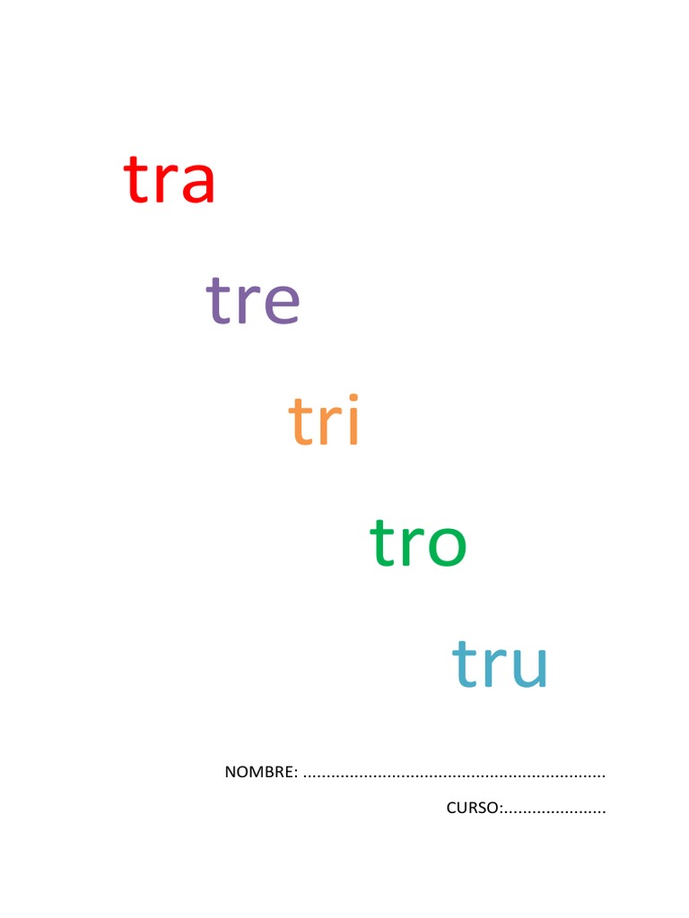 Tra Tre Tri Tro Tru Imprenta 1 | PDF