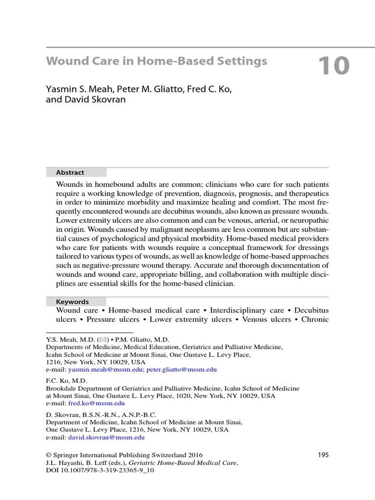 Wound Care | PDF | Wound | Caregiver